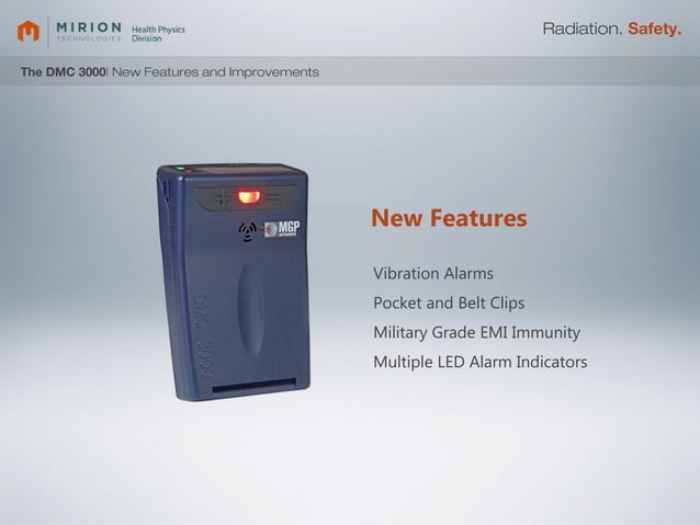 Intro to the DMC 300 | Electronic Dosimeter | PPT | Consumer ...