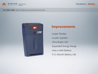 Intro to the DMC 300 | Electronic Dosimeter | PPT | Consumer ...