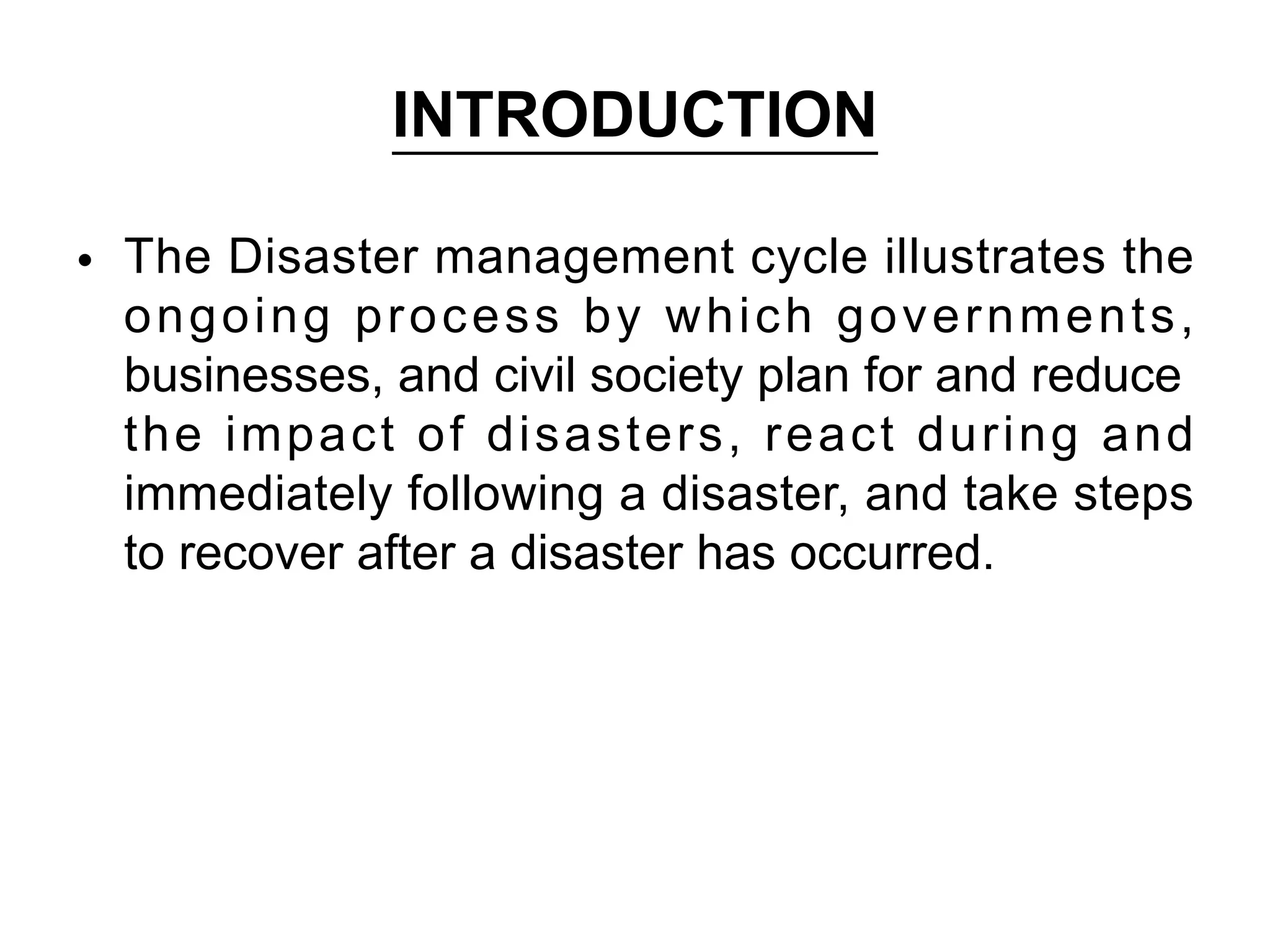 Disaster Management Cycle (DMC)| Ms. Pooja Sharma , Department of ...