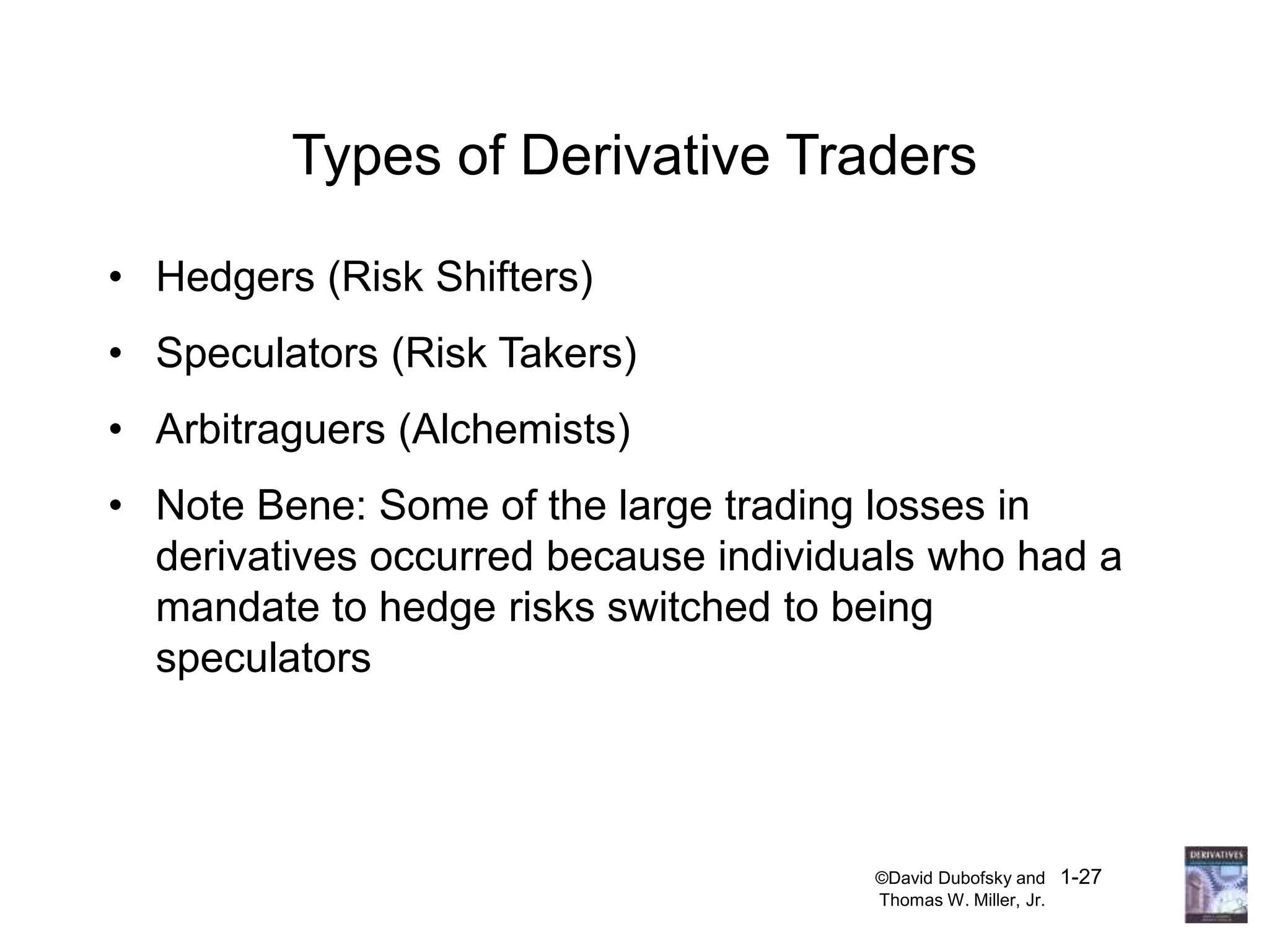 Derivatives market introduction and overview .ppt