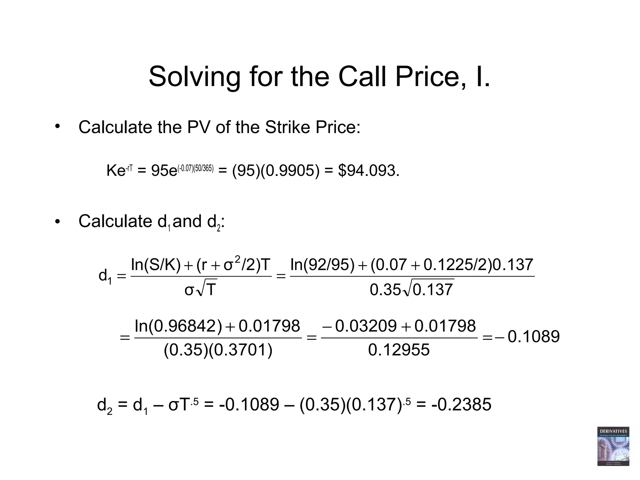 Black scholas theory for venu(RVSKVK) | PPT
