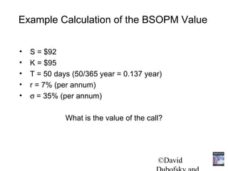 Black scholas theory for venu(RVSKVK) | PPT | Stocks and Bonds ...
