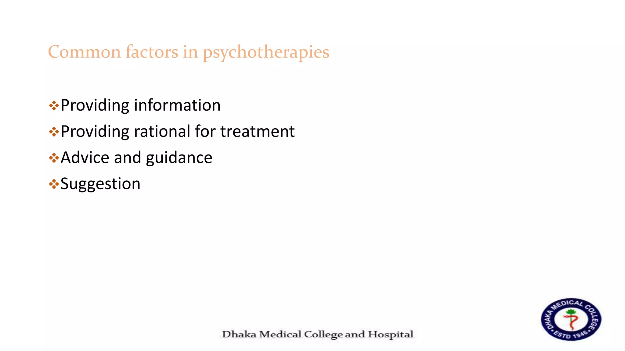 Principles and Ethical Issues of Psychotherapies | PPTX