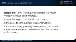World Class Benchmarking: DMCI Holdings Incorporated (DMC PM) | PPT