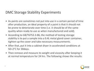 The Application of Dimethyl Carbonate (DMC) in Coating Materials | PPTX