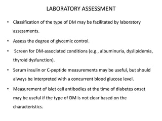 Approach towards management of Diabetes mellitus management lecture | PPTX