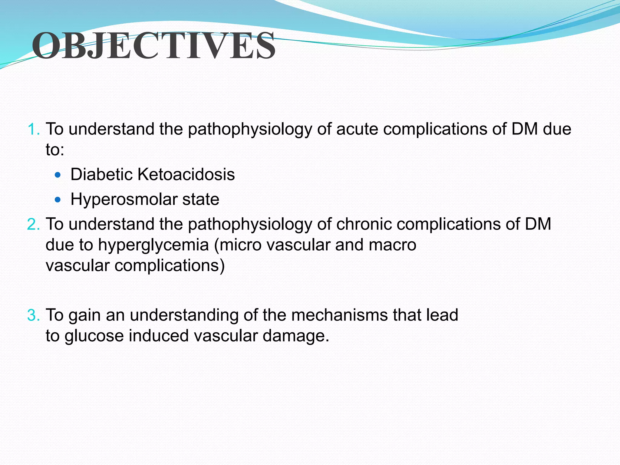 Acute and chronic complications of DM | PPTX