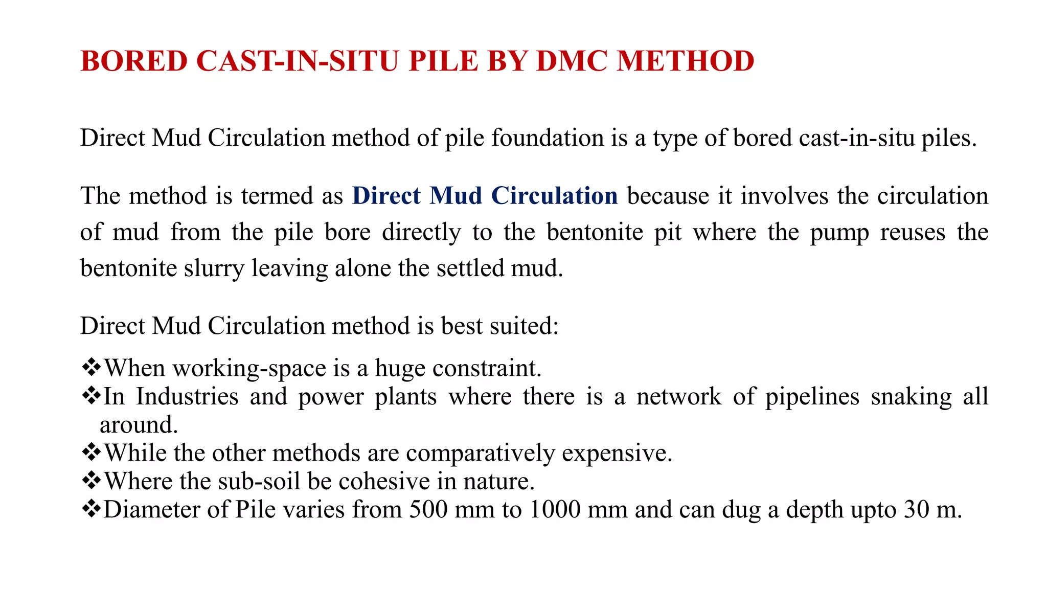 Dmc pile | PPTX