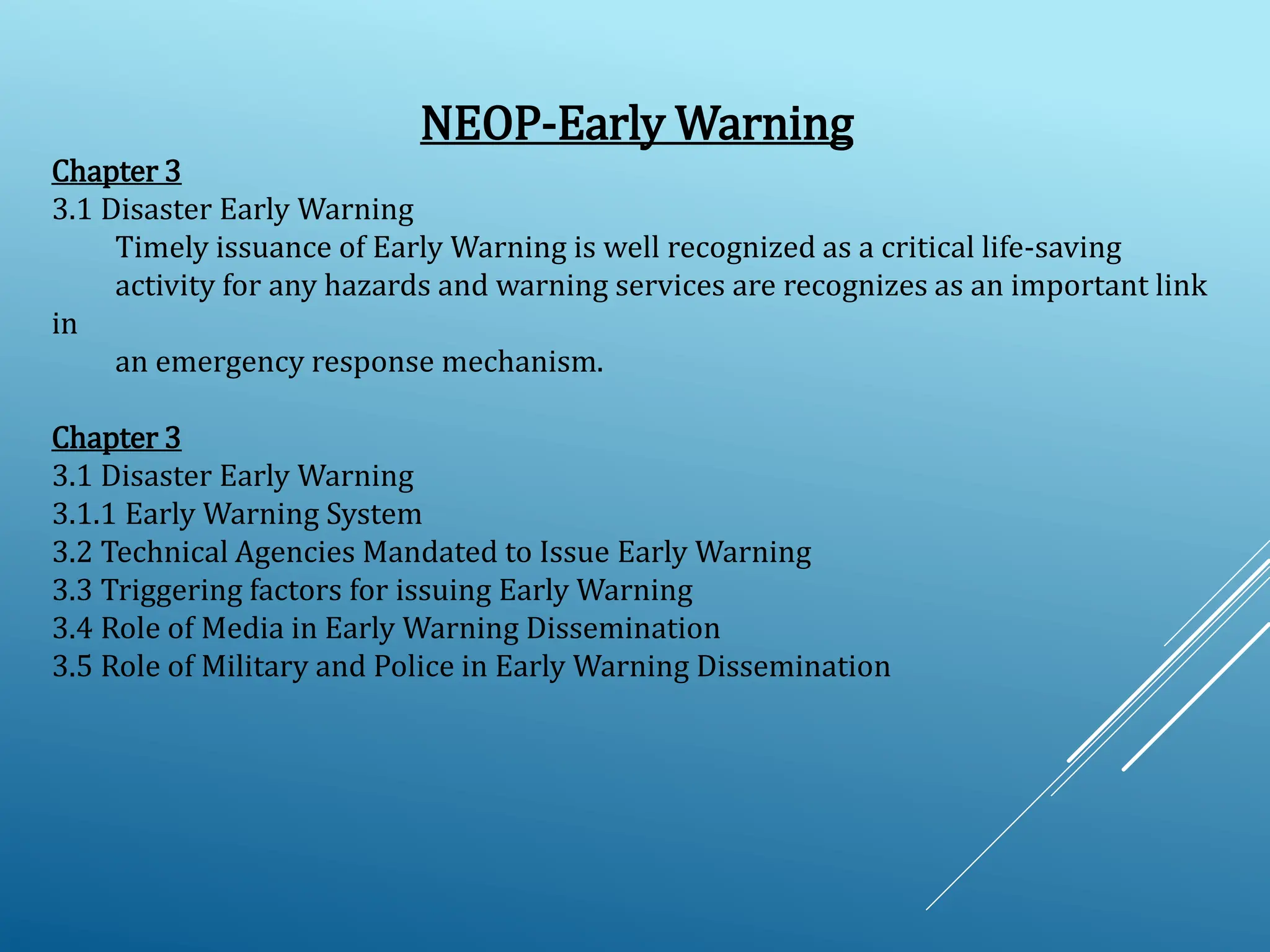 Early warning system in Sri Lankan Disaster Management | PPTX