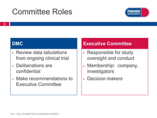 The Role of Data Monitoring Committees | PPTX | Web Conferencing ...