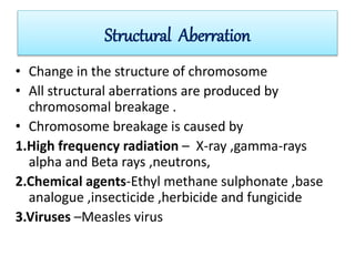 chromosomal aberration | PPTX