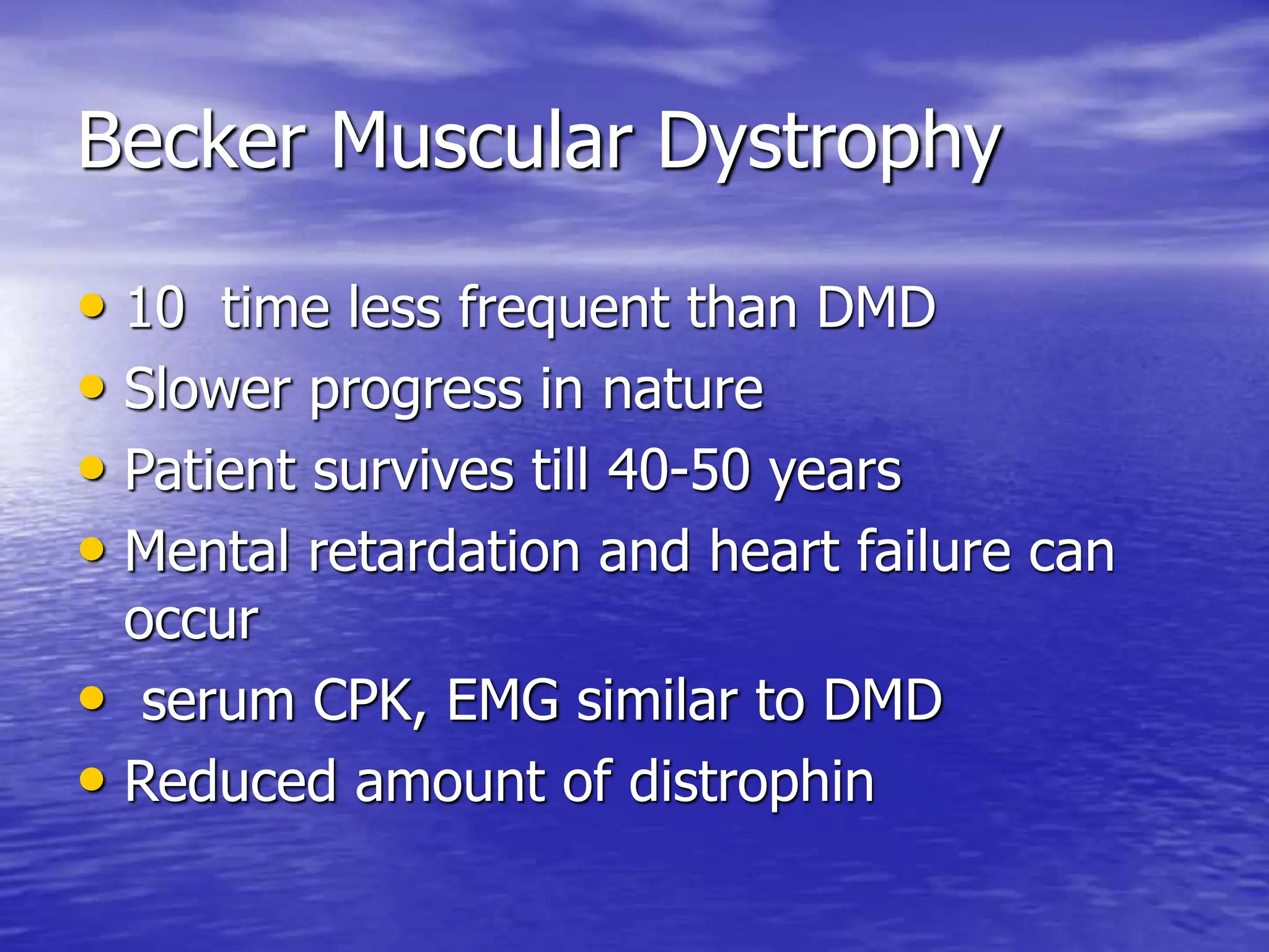 Muscular dystrophy clinical and physiotherapy | PPT