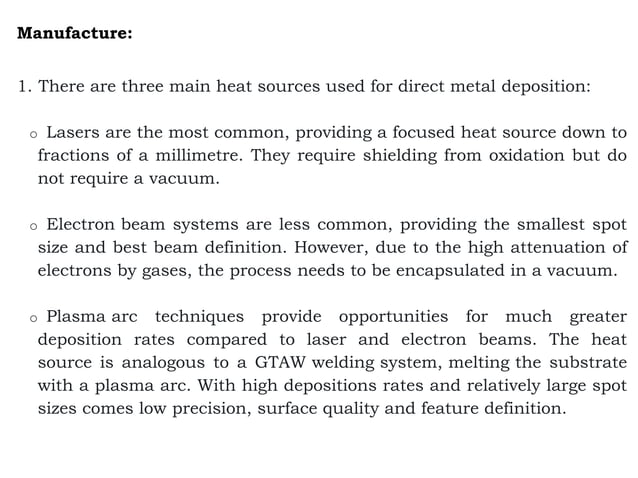 Direct metal ddiposotion dmd materialsmdmd design | PPTX | Physics ...