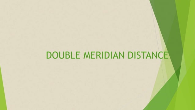 Double meridian distance AND Double parallel distance.pptx | Geography ...