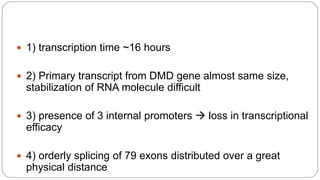 DMD and Dystrophin genetic based approach | PPTX