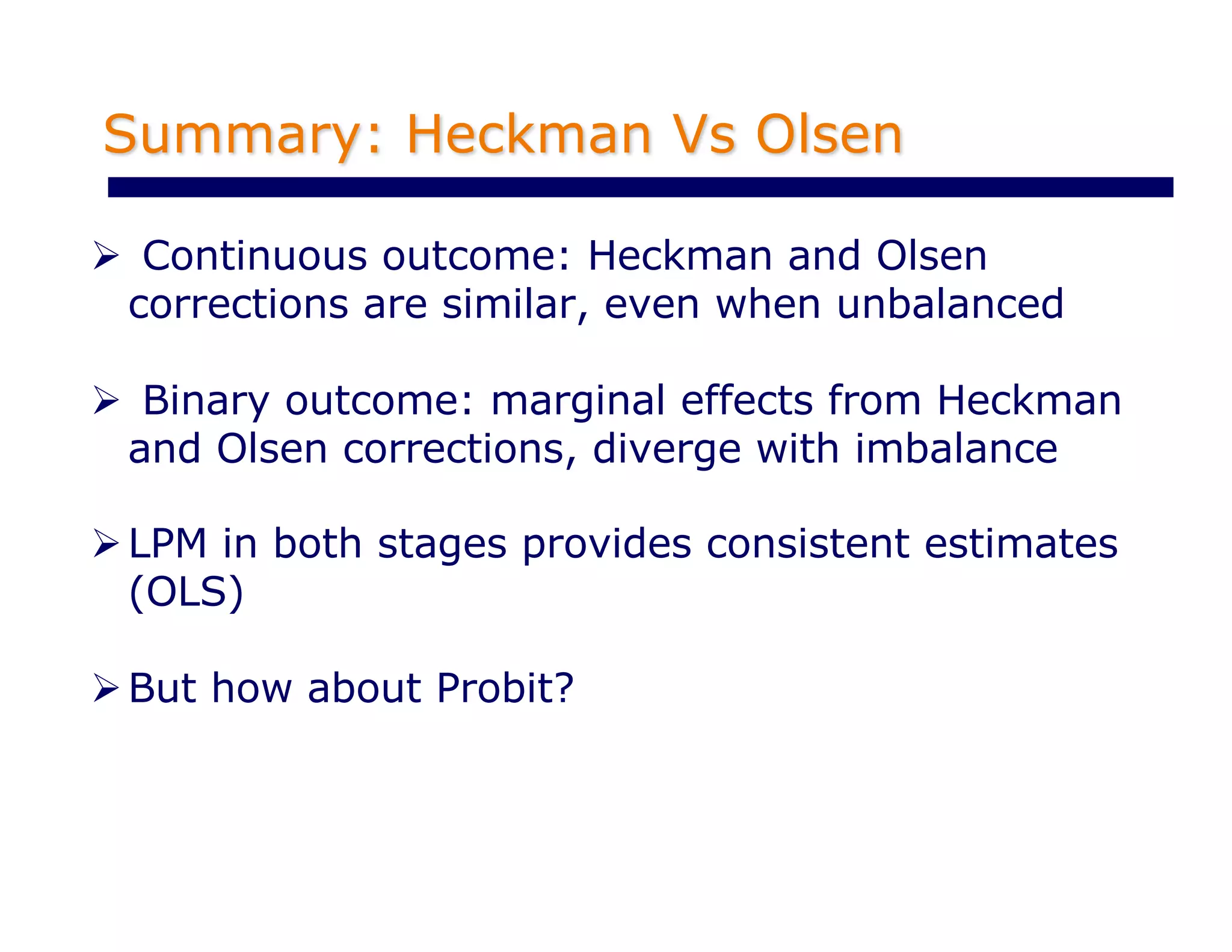 Selection Bias with Linear Probability Models | PDF