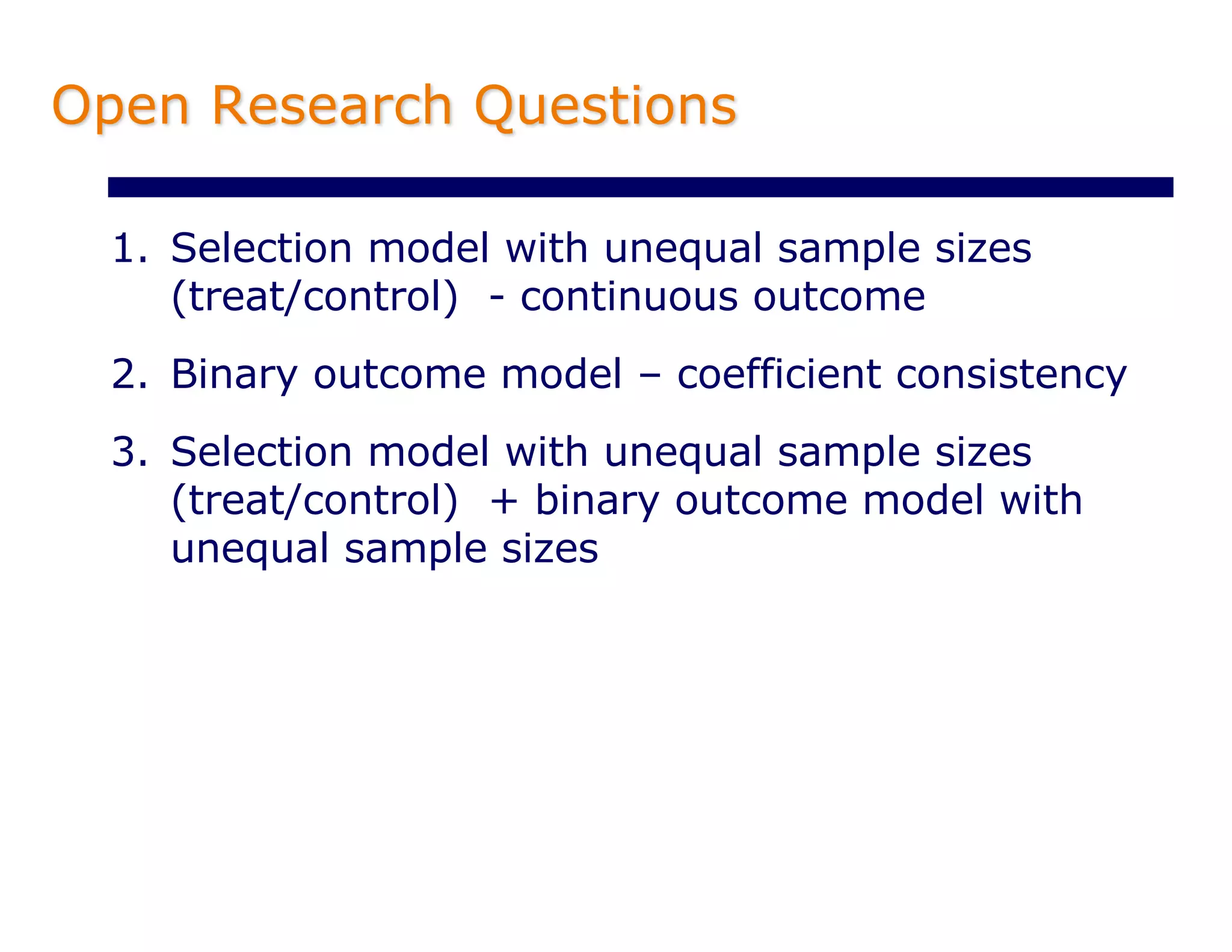 Selection Bias with Linear Probability Models | PDF
