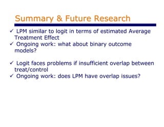Selection Bias with Linear Probability Models | PDF