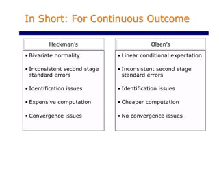 Selection Bias with Linear Probability Models | PDF