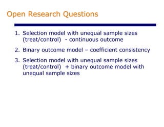 Selection Bias with Linear Probability Models | PDF