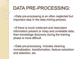 Dm data pre processing | PPT