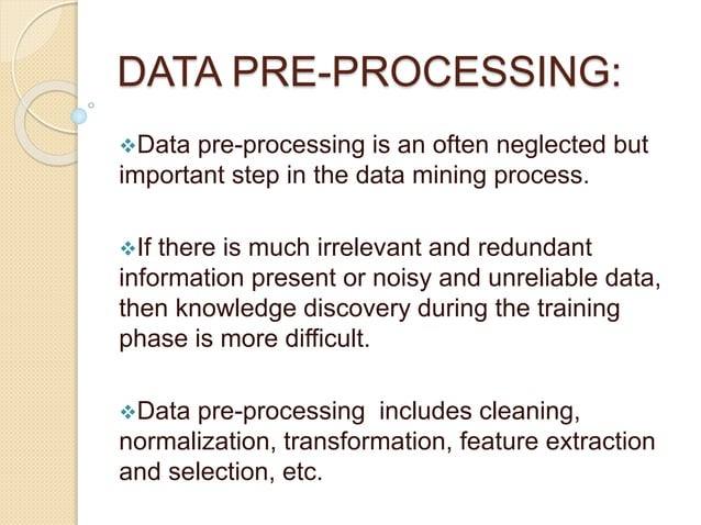 Dm data pre processing | PPT