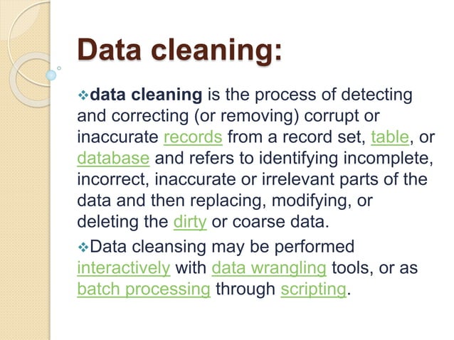 Dm data pre processing | PPT