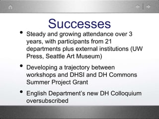 DMDH HASTAC 2015 Presentation: Building and Sustaining DH Communities | PPT