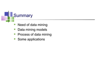 Data Warehouse and Data Mining | PPT
