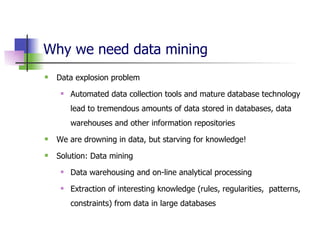 Data Mining and Data Warehousing | PPT