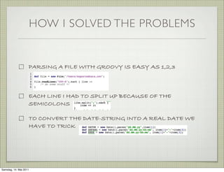 DMDW 8. Student Presentation - Groovy to MongoDB | PDF