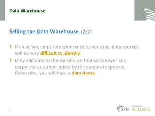 DMDW Lesson 03 - Data Warehouse Theory | PPT