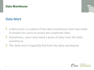 DMDW Lesson 03 - Data Warehouse Theory | PPT