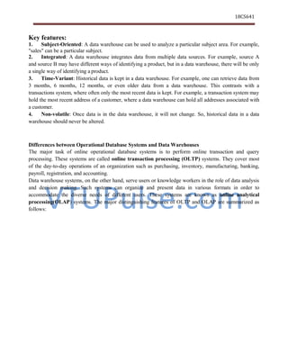 DMDW 1st module.pdf | Databases | Computer Software and Applications