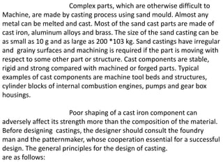 DESIGN CONSIDERATION IN CASTING | PPTX
