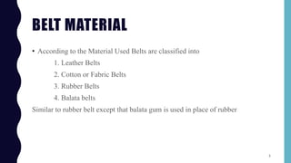 belt drive ALA DME | PPT