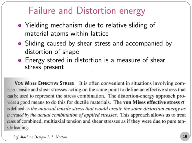 Theories of Failure- Design of Machine Elements-I (DME) | PDF