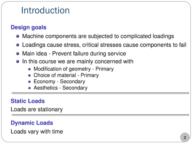 Theories of Failure- Design of Machine Elements-I (DME) | PDF
