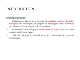 Design of Machine Elements Unit-1 Anna university | PPT