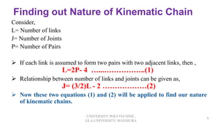 Dme 5201 tom lecture 3 4 constrained motion, types of joints, kutzback ...
