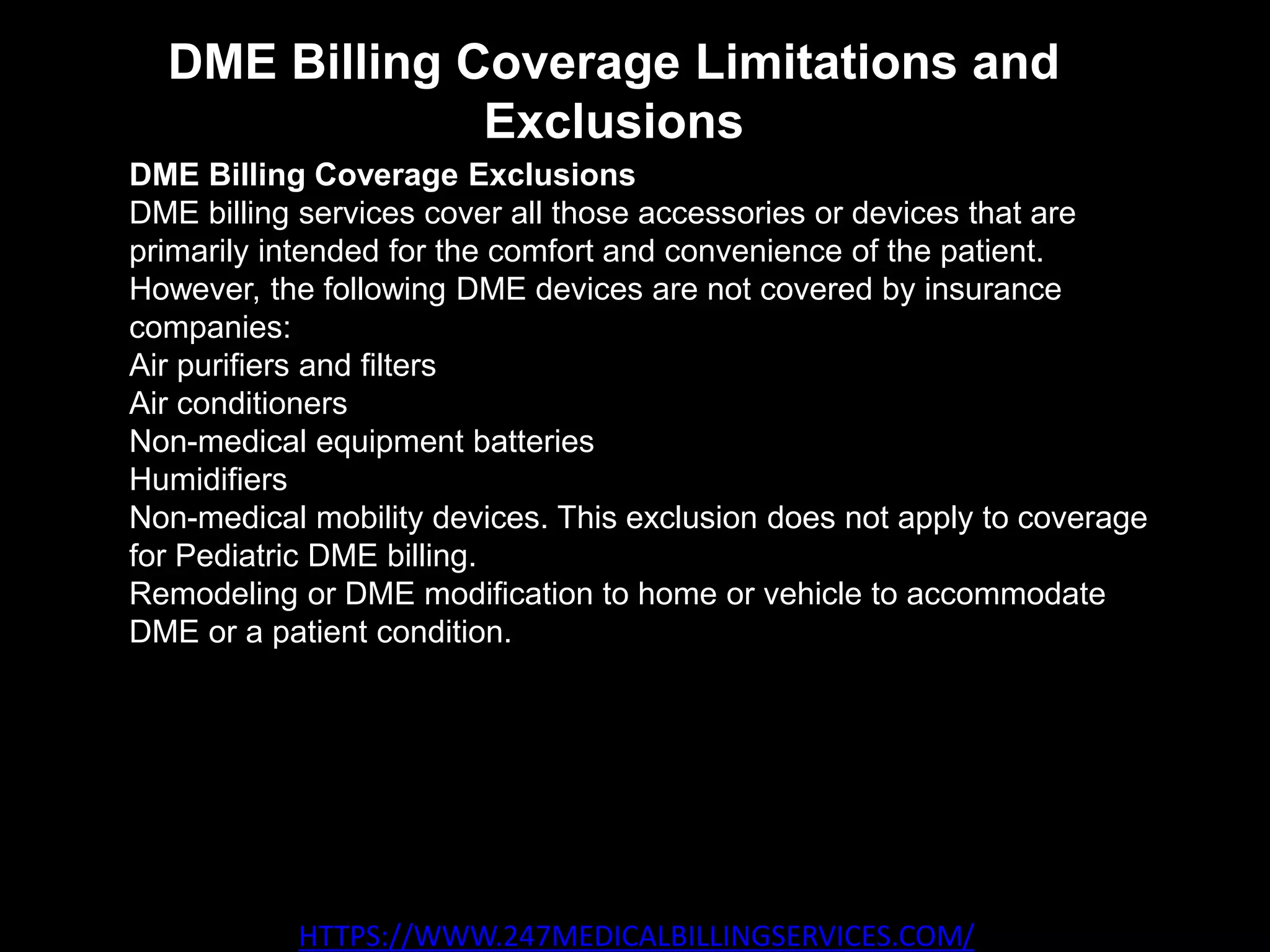 DME Billing Coverage Limitations and Exclusions.pptx