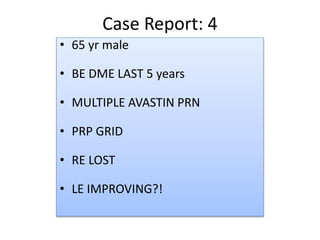 DME -DIABETIC MACULAR EDEMA - cases-DR AJAY DUDANI | PPT
