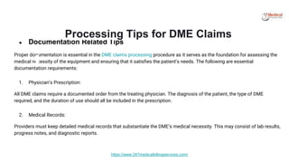 DME Claims Vs. Medical Claims_ Key Differences And Processing Tips.pptx