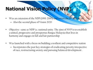 Malaysian Development Policies | PPTX