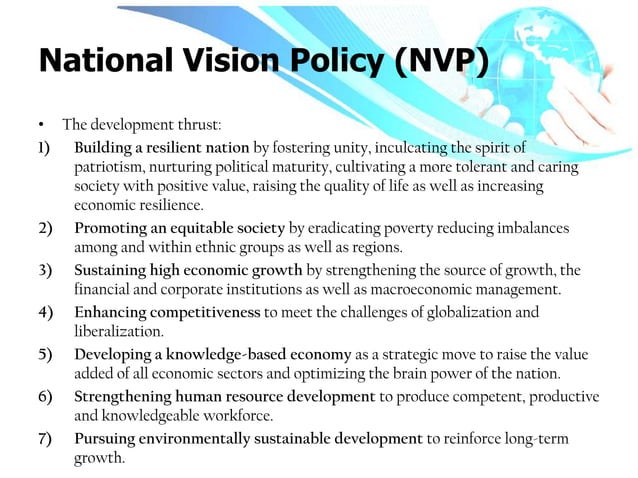 Malaysian Development Policies | PPTX | Economy | Business and Finance
