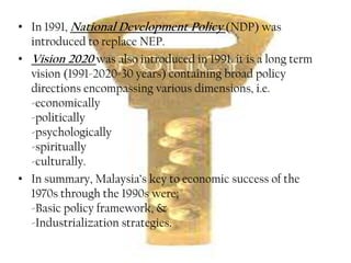 Malaysian Development Policies | PPTX