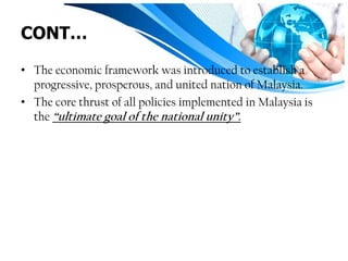 Malaysian Development Policies | PPTX