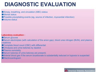 DIABETIC EMERGENCIES- DKA / HONK / HYPOGLYCEMIA | PPTX