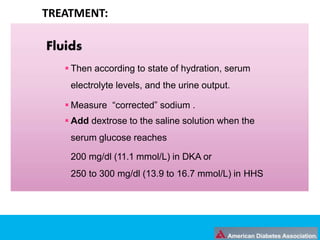 DIABETIC EMERGENCIES- DKA / HONK / HYPOGLYCEMIA | PPTX