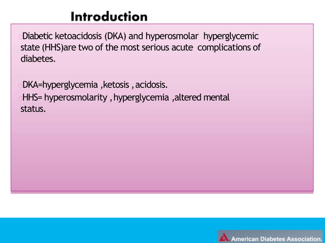 DIABETIC EMERGENCIES- DKA / HONK / HYPOGLYCEMIA | PPTX | Blood ...